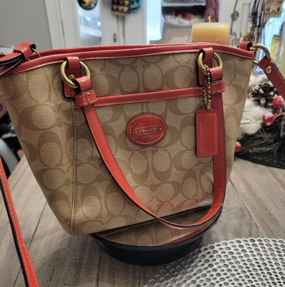 Coach | Bags | Coach Signature Logo Bag | Poshmark